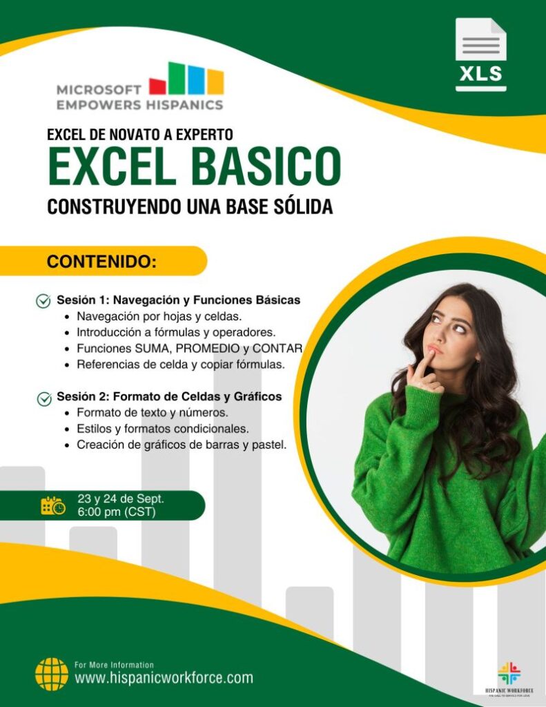 Excel Basico (De novato a experto) – Hispanic Workforce